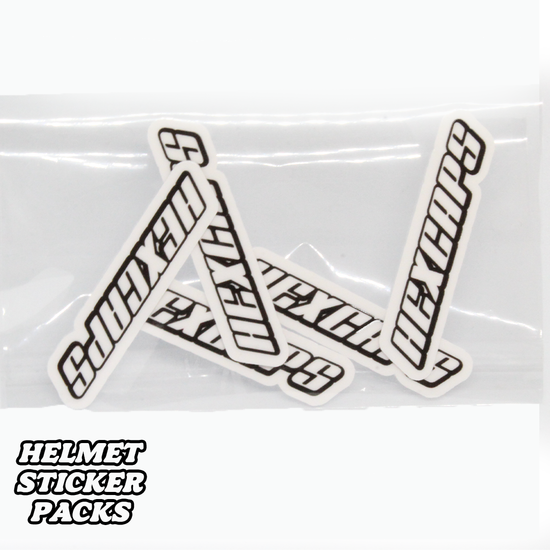 HEXCAPS Helmet Sticker Packs (5 pack)